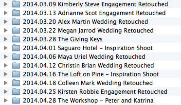 How to Organize Folders of Images + Shoots - Jasmine Star