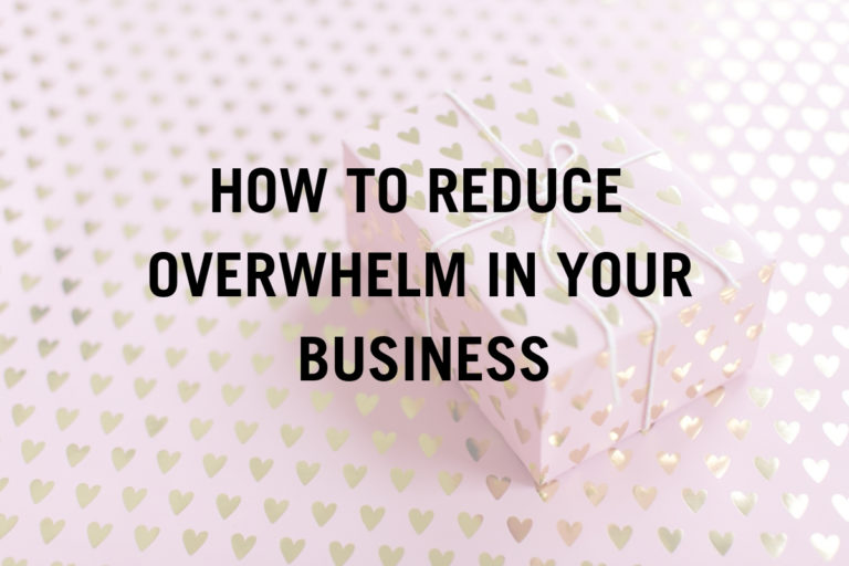How To Reduce Overwhelm In Your Business - Jasmine Star