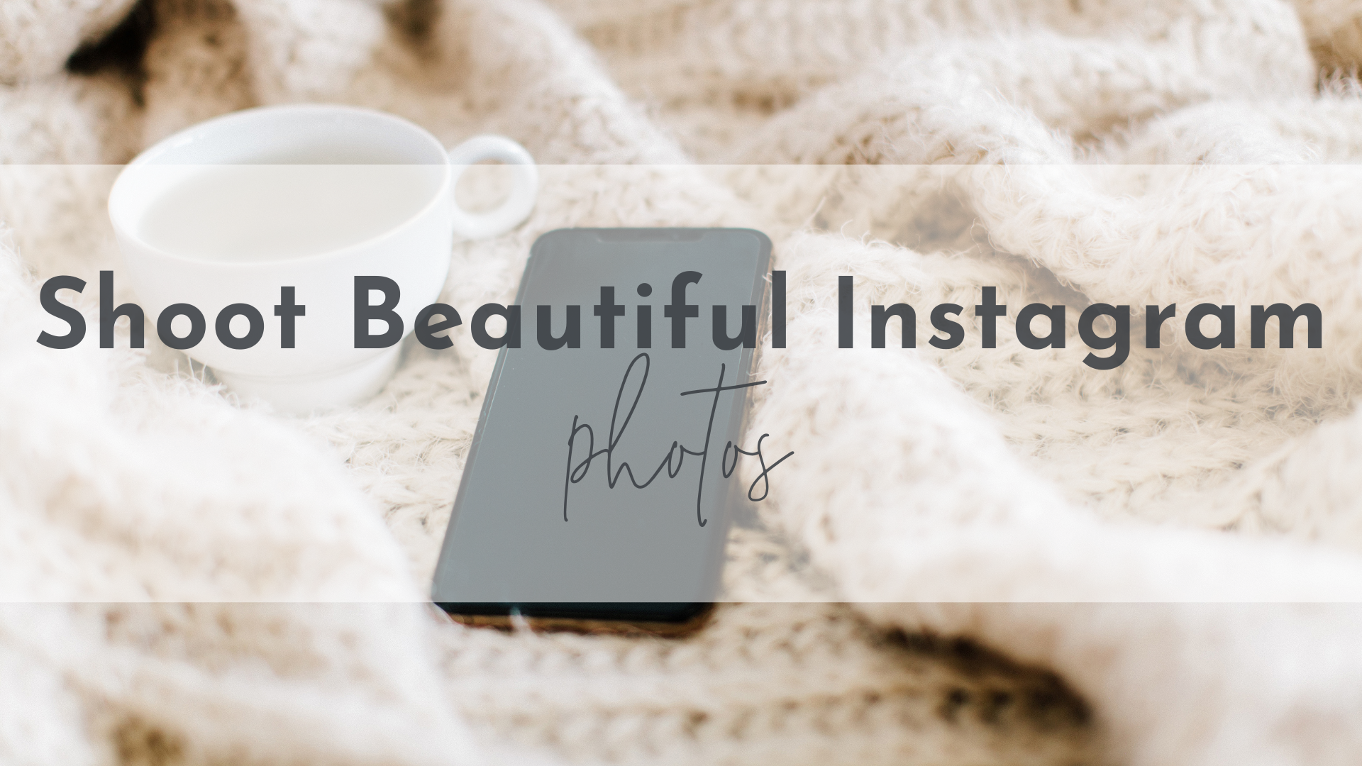 How to Shoot Beautiful Photos for Instagram - Jasmine Star