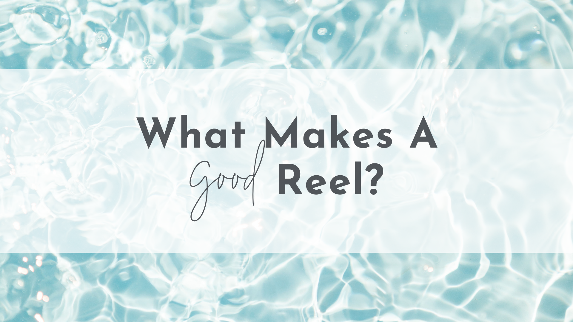 What Makes a Good Reel? - Jasmine Star