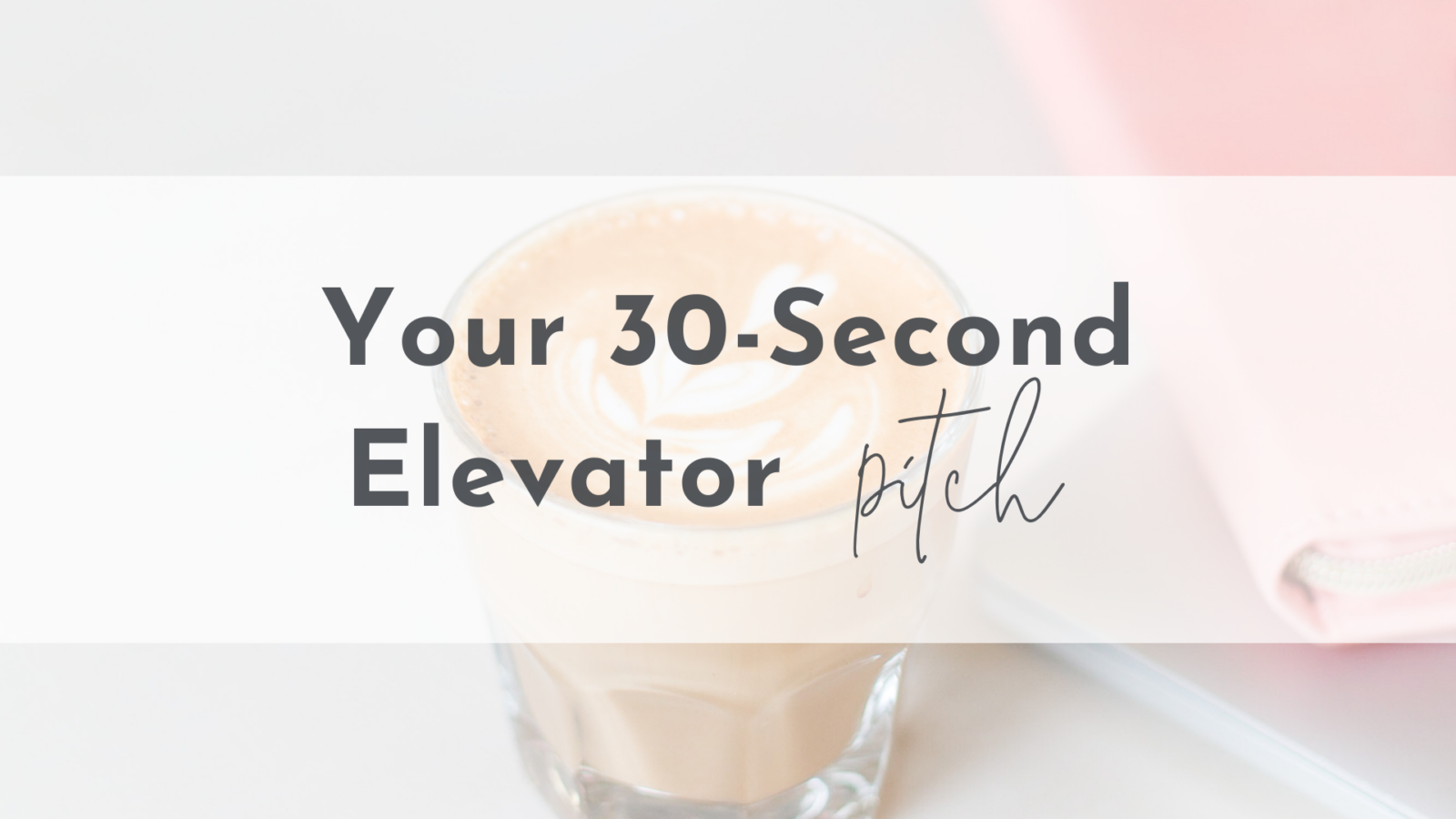Your 30 Second Elevator Pitch - Jasmine Star