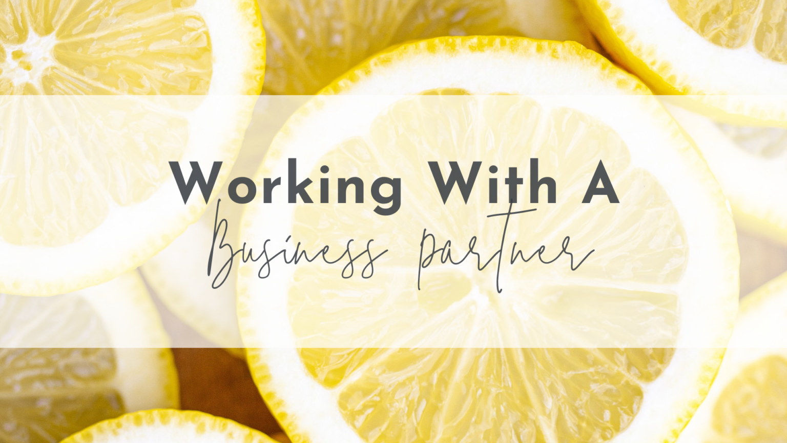 Working Powerfully With a Business Partner - Jasmine Star
