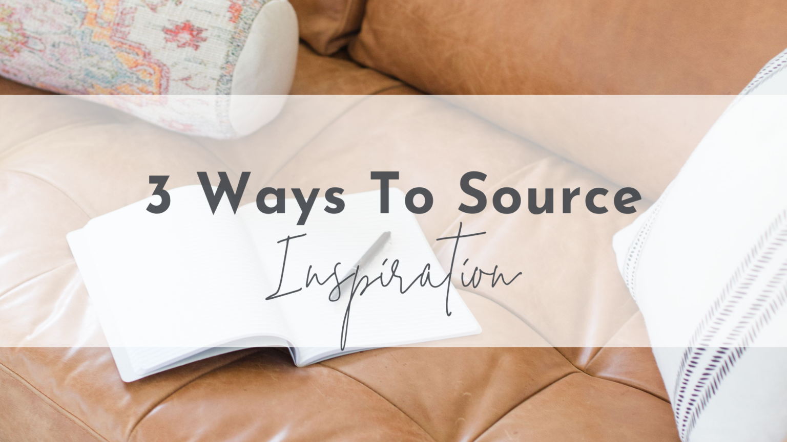 3 Ways to Source Inspiration - Jasmine Star