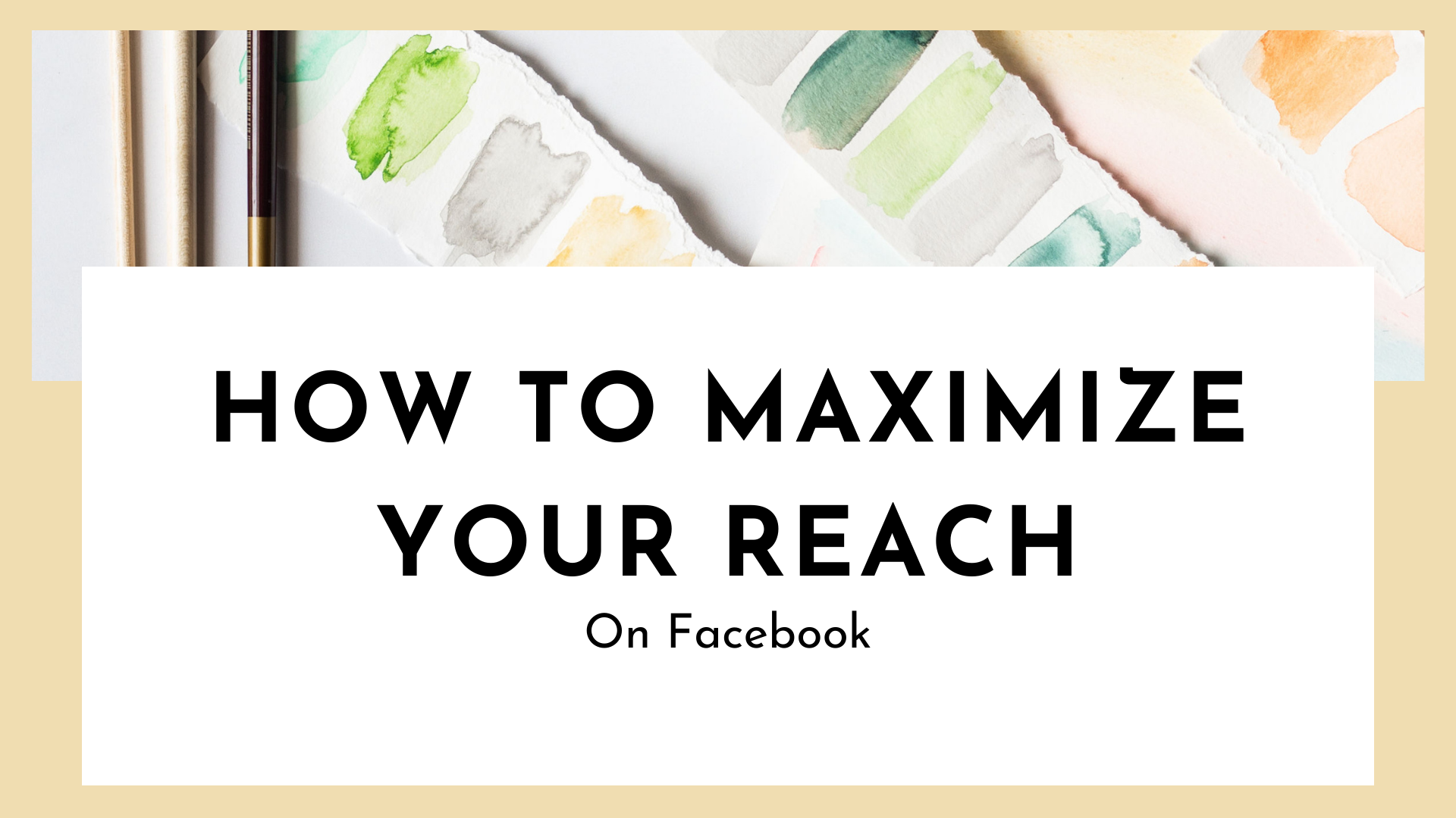 How to Maximize Your Reach on Facebook - Jasmine Star